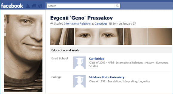 Facebook Profile Layout